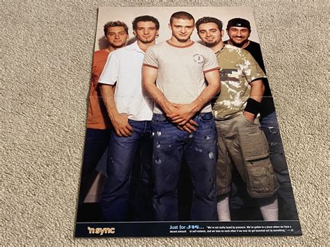 Nsync Teen Magazine Poster Clipping Full Body 90s Teen Idols Teen