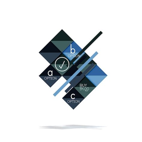 Premium Vector Square Option Infographic Banner Data And Information