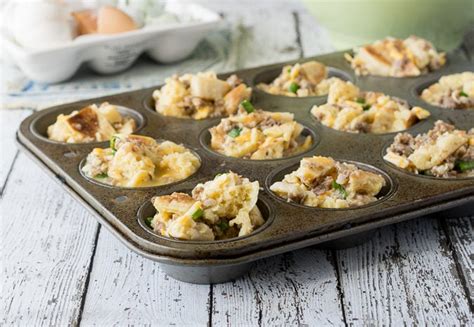 Sausage Egg And Cheese Breakfast Casserole Muffins
