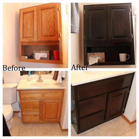 Staining Oak Bathroom Cabinets Oak Bathroom Cabinets Bathroom