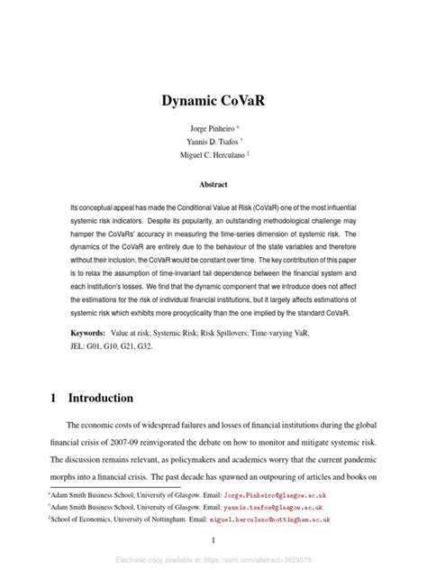 Dynamic Covar Pdf