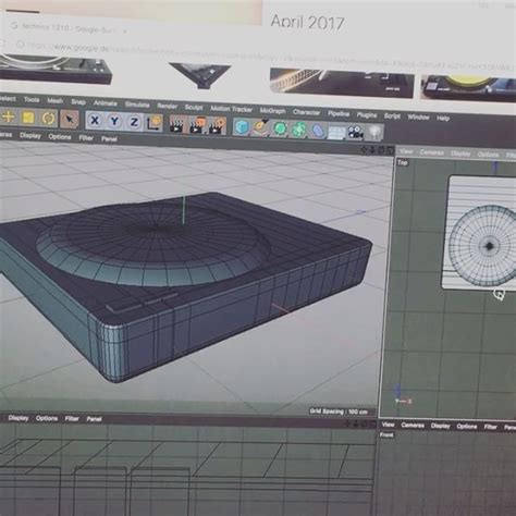 Stick A Thing Sat — Turntable 3d With Happy Face And Recorded Will Be