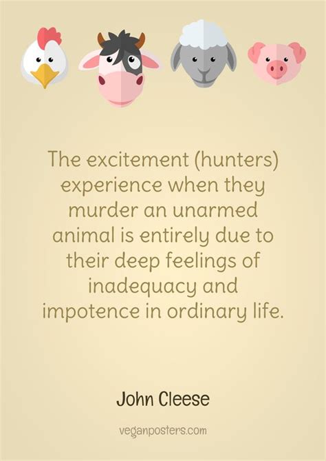 The Excitement Hunters Experience When They Murder Vegan Posters