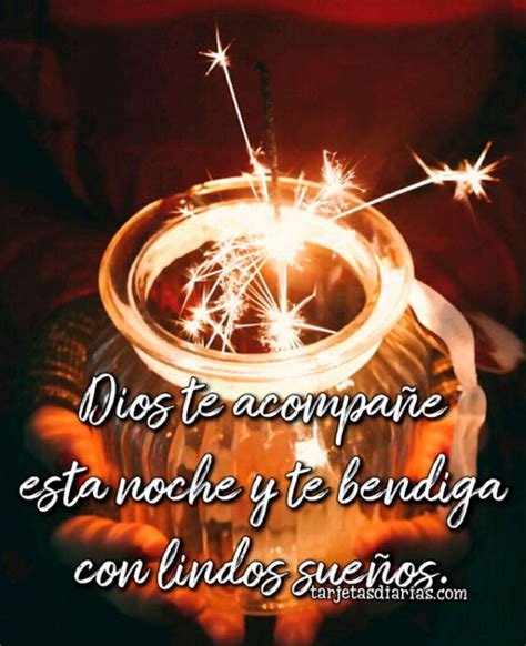 Dios Te AcompaÑe Esta Noche Y Te Bendiga Con Lindos SueÑos Tarjetas