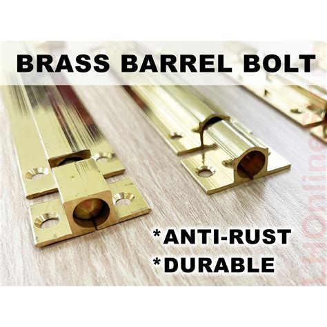 Size 225345610 Solid Brass Barrel Bolts Brass Latch