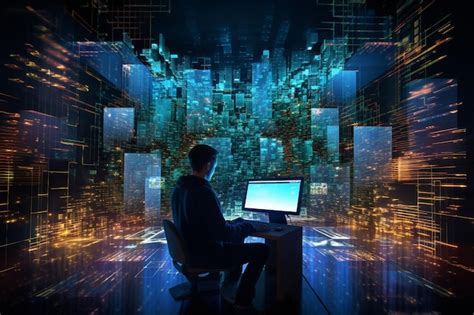 Abstract Representation Of A Software Engineer Generative Ai Premium