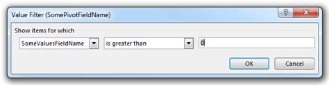 Excel Filter Out Zeros In Pivot Table Using Vba Codes Stack Overflow