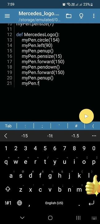 Drawing Mercedes Logo In Pythonturtle 👌💯turtlegraphics Short Shorts