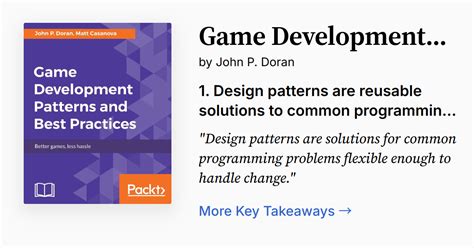 Game Development Patterns And Best Practices Summary Quotes Audio