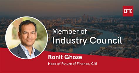 Ronit Ghose Cfte Industry Council Member Cfte