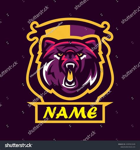 Mascot Logo Esport Gaming Design Vector Stock Vector Royalty Free