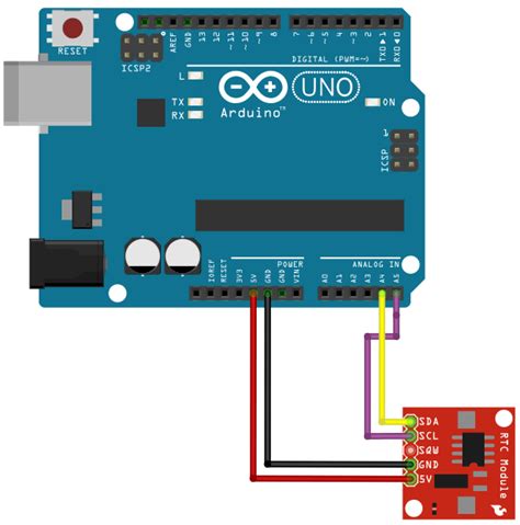 Arduino Ds1307 Rtc Module Interfacing With Arduino Uno Arduino Vlrengbr