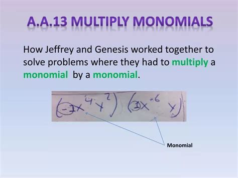PPT Monomial PowerPoint Presentation Free Download ID 2672718