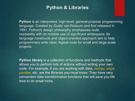 Application Of Python In Geoscience Pptx Programming Languages Computing