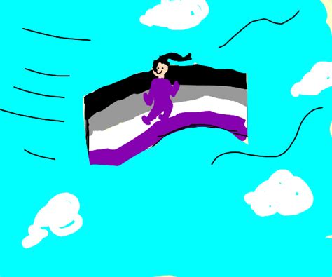 Flying The Asexual Pride Flag Drawception