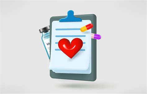 Anamnesys 심장 알약에 대한 의료 보고서 건강 관리 개념입니다 3d 벡터 일러스트 레이 션 3차원 형태에 대한 스톡 벡터 아트 및 기타 이미지 Istock