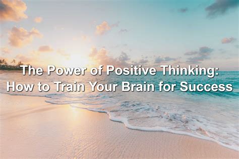 Power Of Positive Thinking Sayings