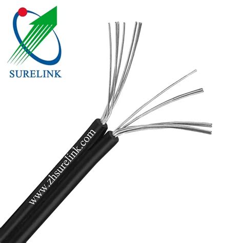 2core Computer Data Communication Cable Connector Drop Wire With Steel