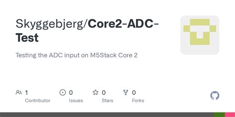 GitHub Skyggebjerg Core2 ADC Test Testing The ADC Input On M5Stack