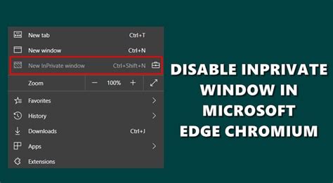 2 Methods To Disable Inprivate Browsing In Microsoft Edge Technastic