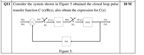 solved 11 consider the system shown in figure 5 obtained the