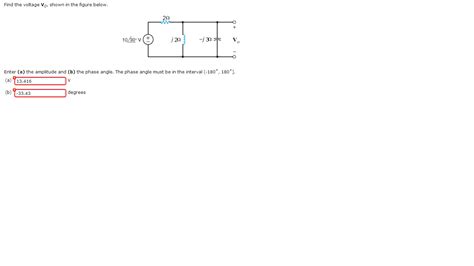 Find The Voltage Vo Shown In The Figure Below