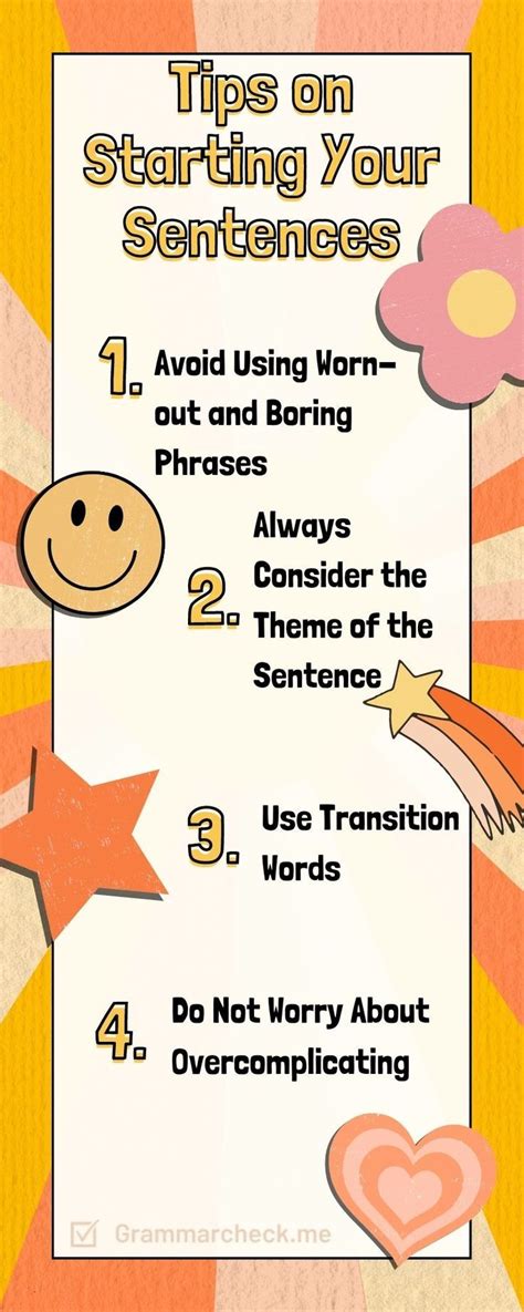 Sentence Starters Infographic Sentence Starters Topic Sentence