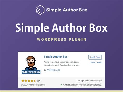 Simple Author Box Wordpress Plugin For Author Bio In 2021