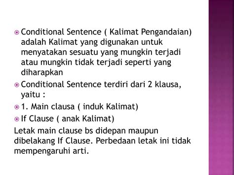 Conditional Sentence All Type 123 Dan Exampleppt