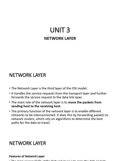 Network Layer Pdf Computer Network Routing