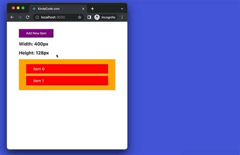 React Get The Width And Height Of A Dynamic Element Kindacode