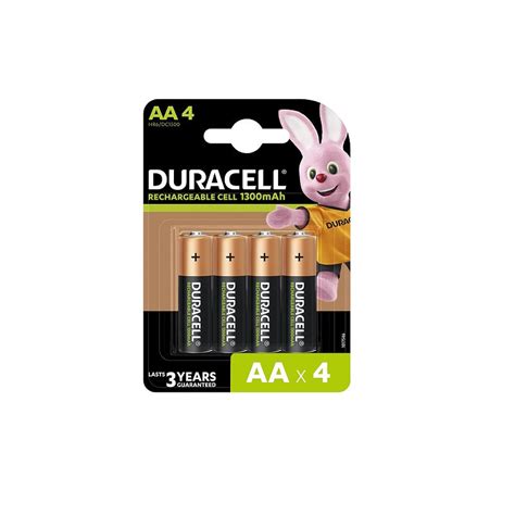Duracell Rechargeable Aa 1300mah Batteries Pack Of 4 Hi Tech Xyz