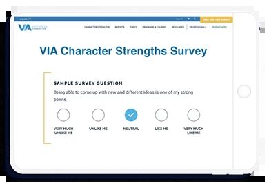 Via Character Strengths Survey And Character Reports