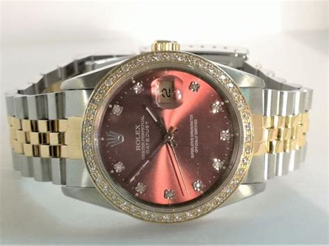 Rolex Datejust 36mm With Burgundy Diamond Dot Dia 2020 05 20 0