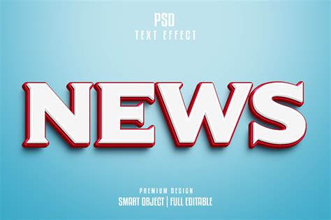 News 3d Text Effecct Graphic By Himelgfx · Creative Fabrica