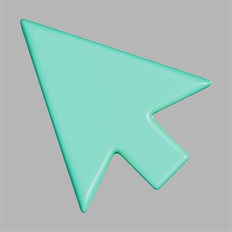 Premium Psd 3d Cursor Mouse Arrow White