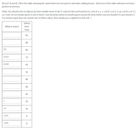 Solved 3 67 For This Exercise We Will Examine The Code Chegg Com