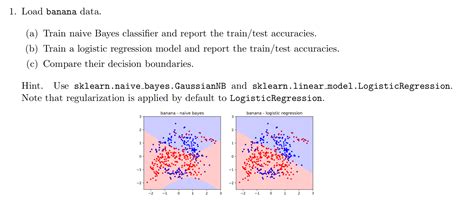Load Banana Data A Train Naive Bayes Classifier Chegg