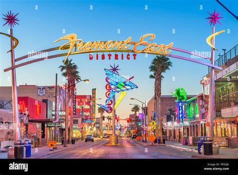 Las Vegas Nevada May 13 2019 Fremont East District Of Las Vegas At