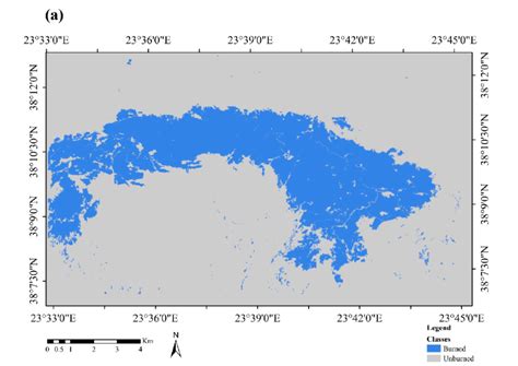 Svm Object Based Burned Area Maps For The Parnitha Dataset A Download Scientific Diagram