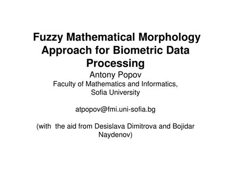 Ppt Tasks Face Detection Fingerprint Processing And Analysis Iris