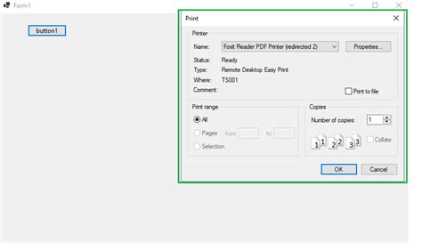 Invoke Printdialogshowdialog Does Not Show Print Dialog Successfully