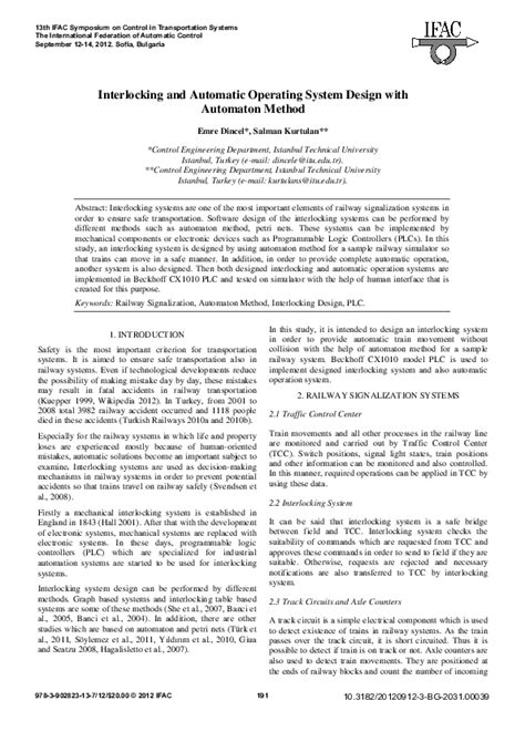 pdf interlocking and automatic operating system design with automaton