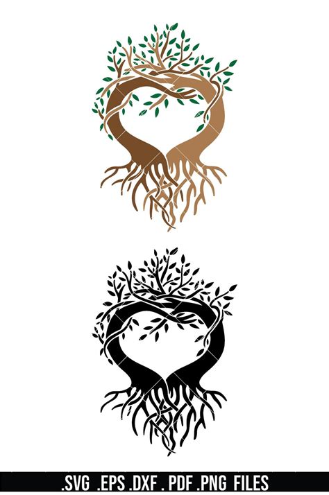 Tree SVG Heart Trees Wedding Tree Family Tree Tree Of Life