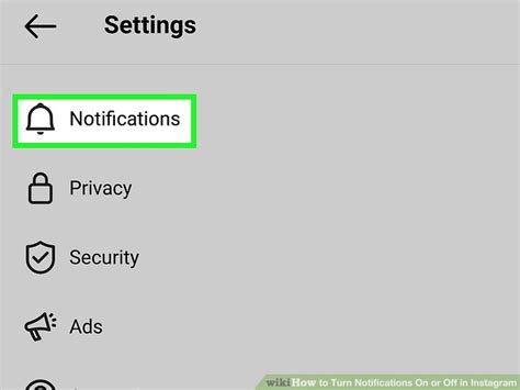4 Ways To Turn Notifications On Or Off In Instagram Wikihow
