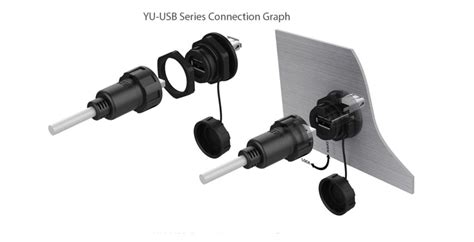 Buy YU USB USB2 0 Female Female Plug IP67 Data Connector Online At Robu In