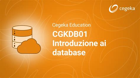 Corso Introduzione Ai Database Cegeka Education