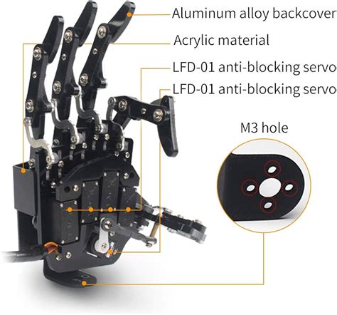 Dof Robot Hand Five Fingersfinished Bionic Palmassembled 42 Off