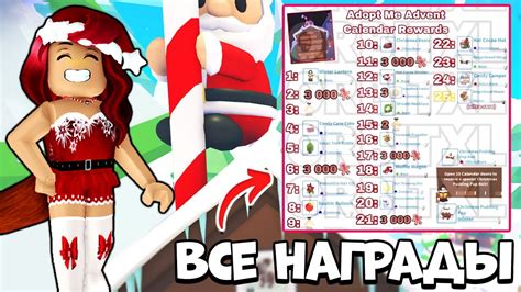 ПОЛУЧИ БЕСПЛАТНО НОВОГОДНЕГО ПЕТА в Адопт Ми ВСЕ НАГРАДЫ Адвент Календарь Adopt Me Roblox Youtube