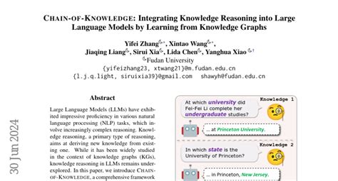Chain Of Knowledge Integrating Knowledge Reasoning Into Large Language Models By Learning From